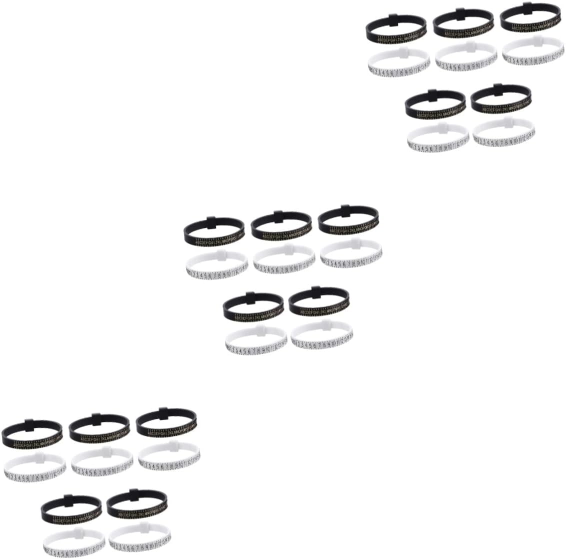 Jewlery 30 Pcs Ring Ruler Men Suit Finger Size Measure Tool Measure ...