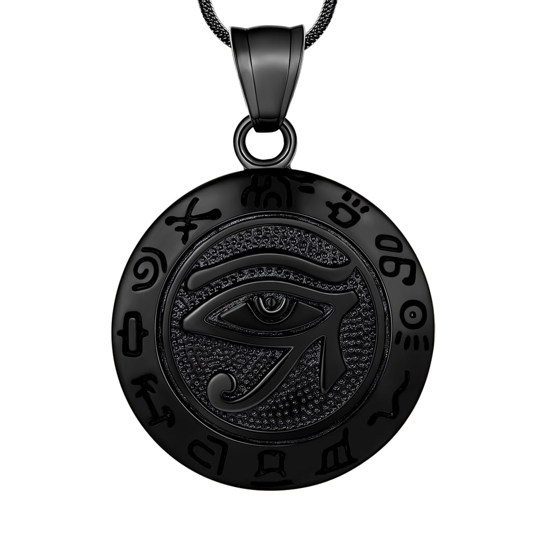 Jewmon Eye of Horus Necklace for Men 316L Stainless Steel Egyptian Eye ...