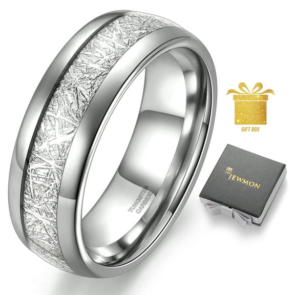 Cowboys Star 8MM Dome Gray and Blue Tungsten Men Ring - Walmart.com