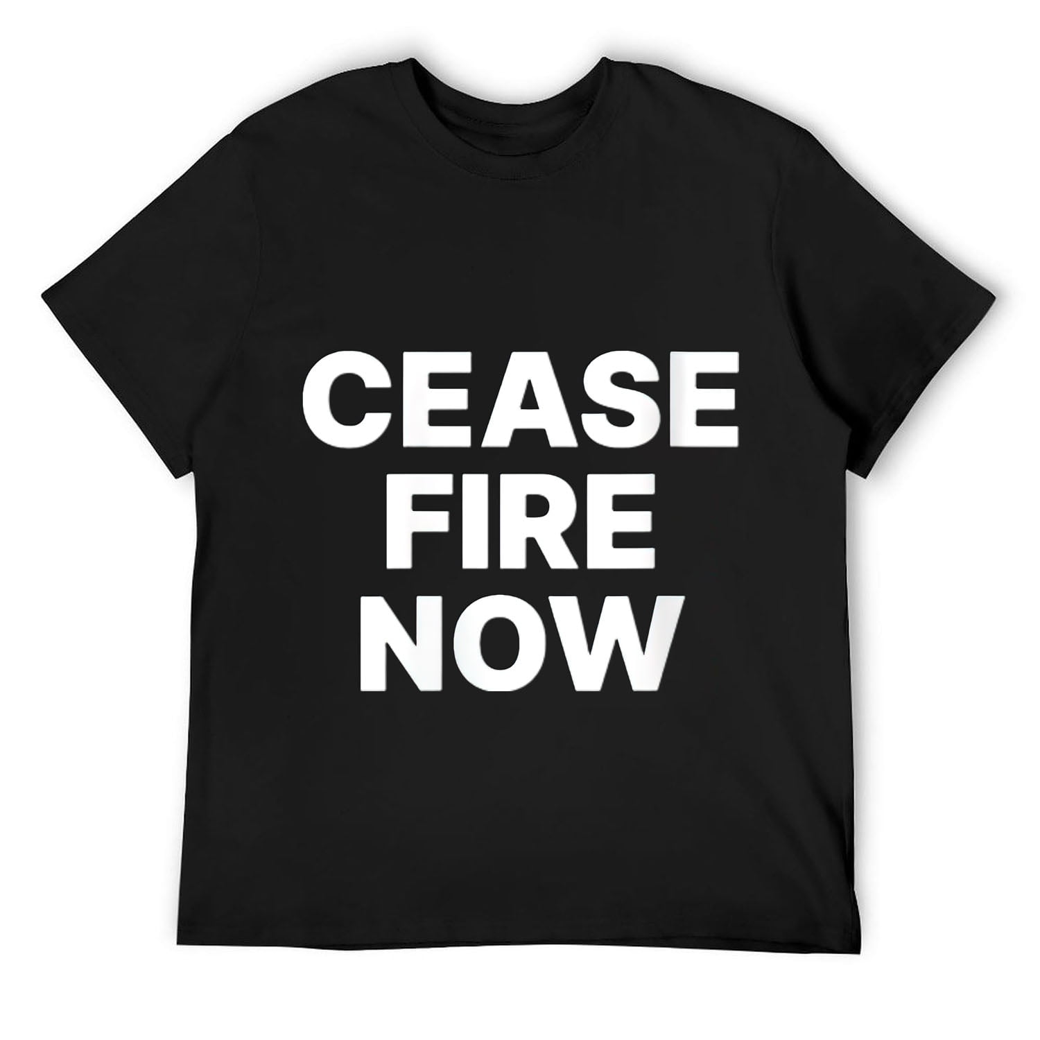 Jews Say Cease Fire Now Not In Our Name Round Neck T-Shirt - Walmart.com