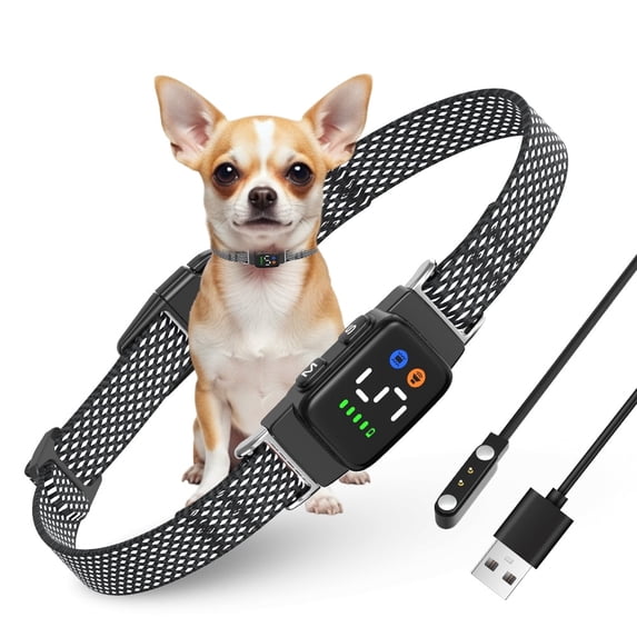 Jewyow Bark Collar for Small Dogs （6-40 lbs） - No Shock Anti Barking ...