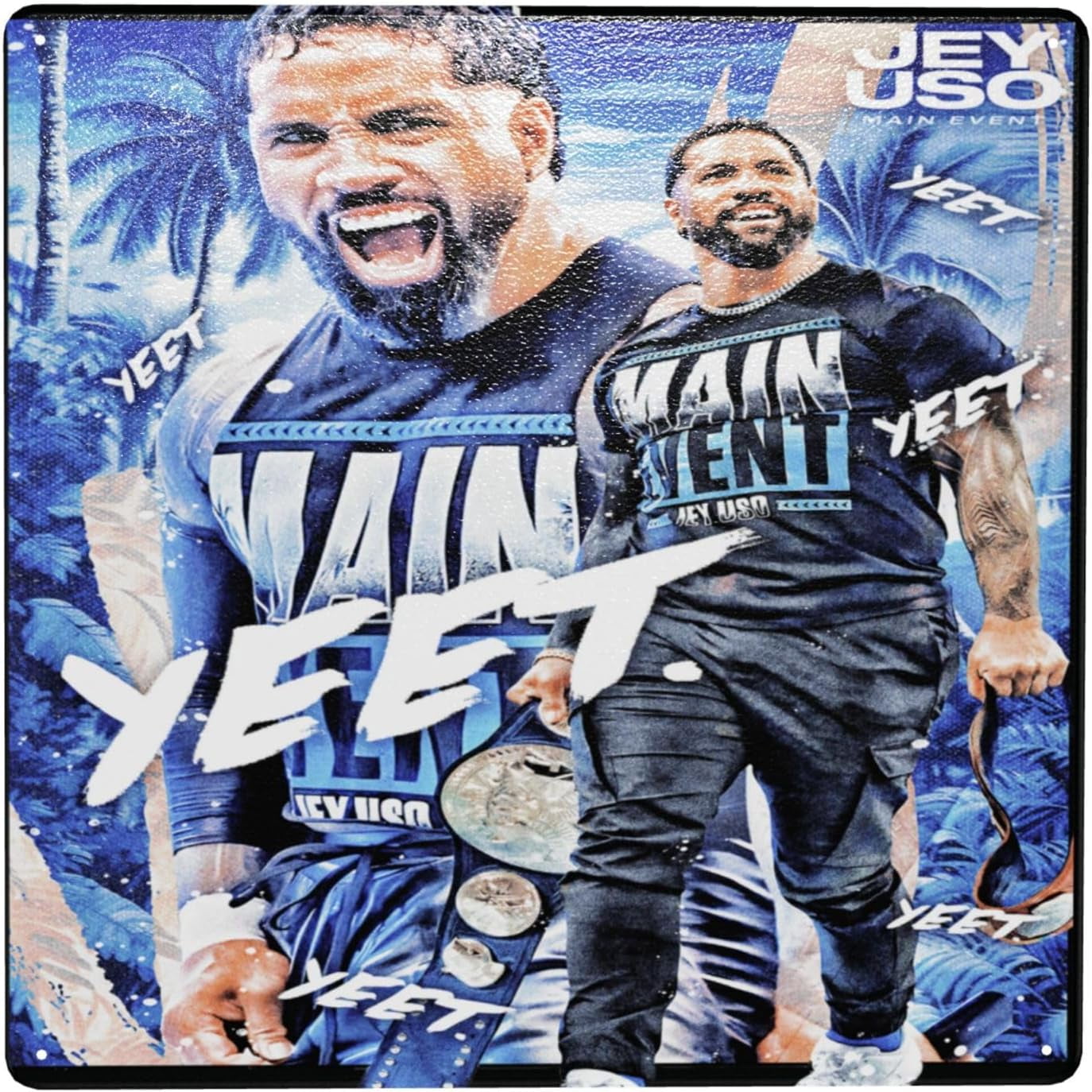 Jey USO Wrestler Metal Tin Sign Retro Decor Plaque Decorative Tin ...