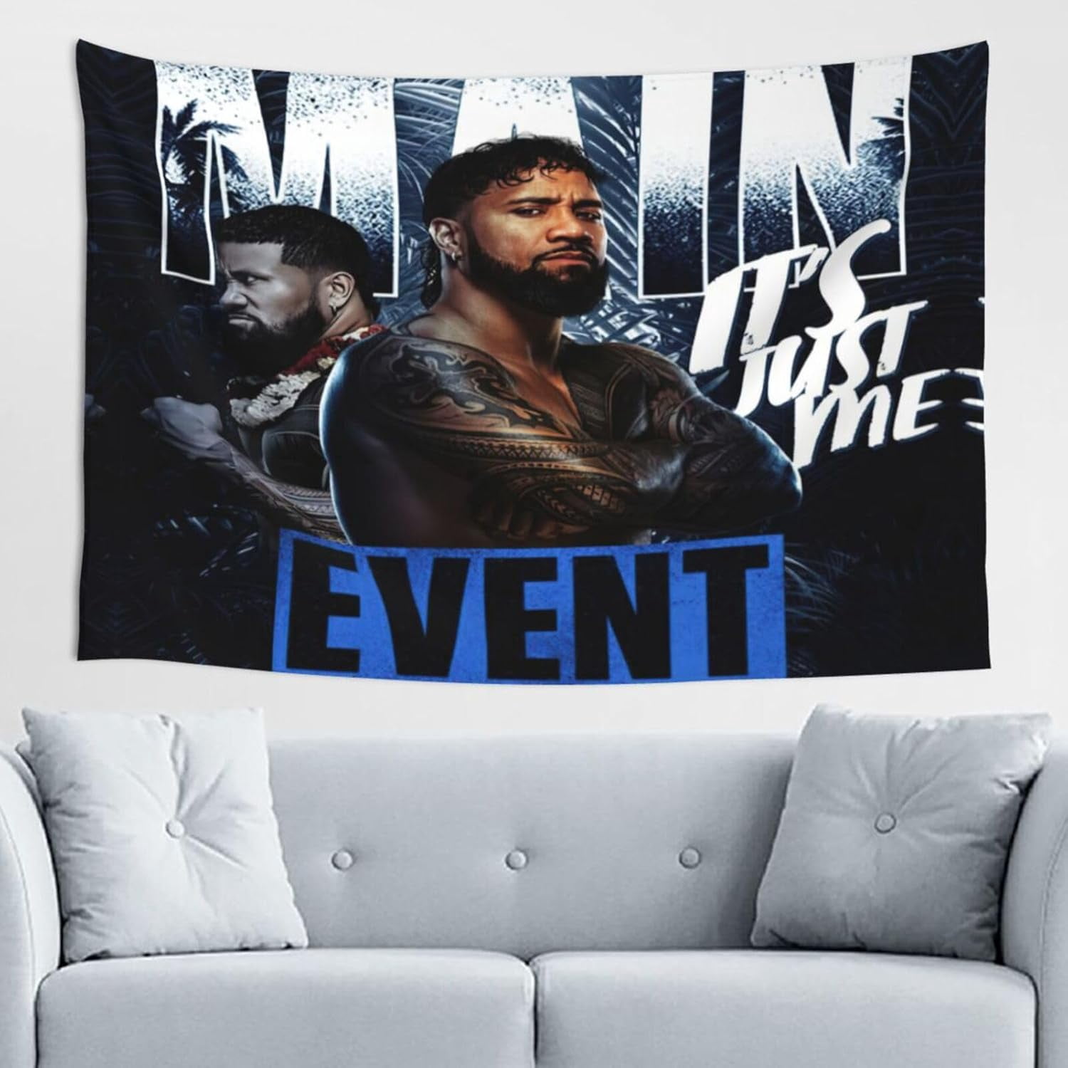 Jey USO Wrestler Tapestry Wall Hanging Art Poster For Living Room ...