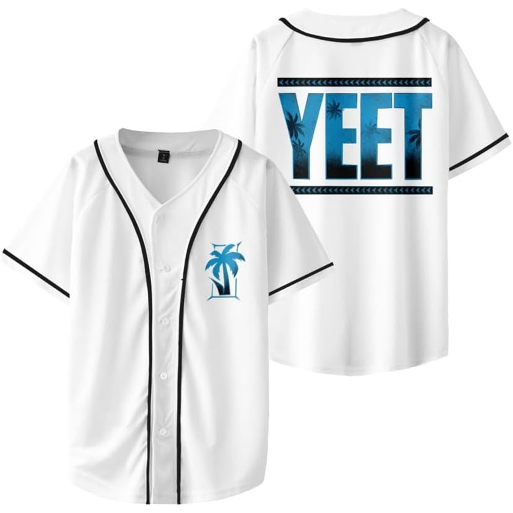 Jey USO Yeet Merch 3D Baseball Jersey Tee Shirts Spring Summer Men ...