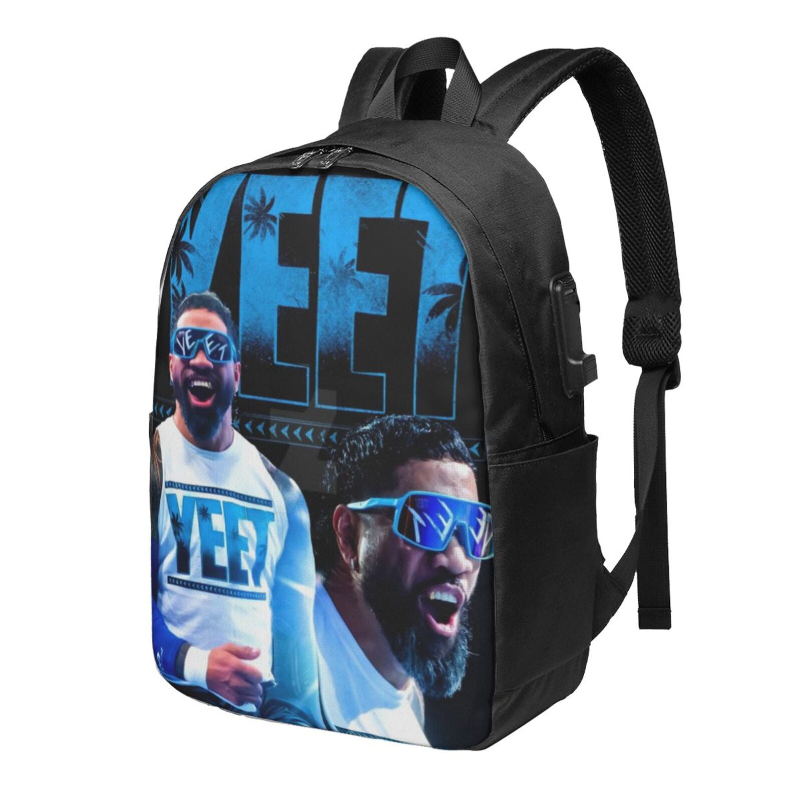 Jey Uso Backpack with USB Charging Port, Travel Laptop Backpack, Water ...