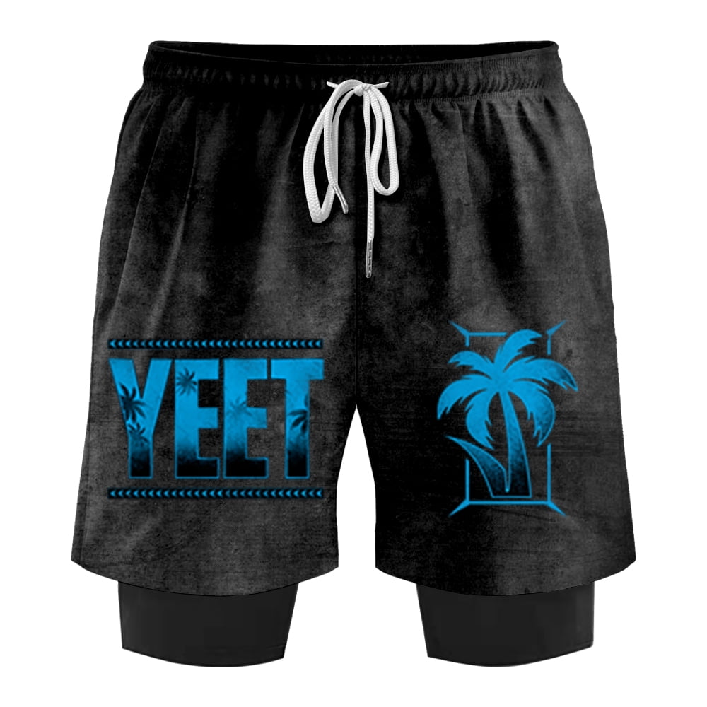 Jey Uso Blue Yeet Merch Fake Two Piece Shorts Cosplay Women Men HipHop ...