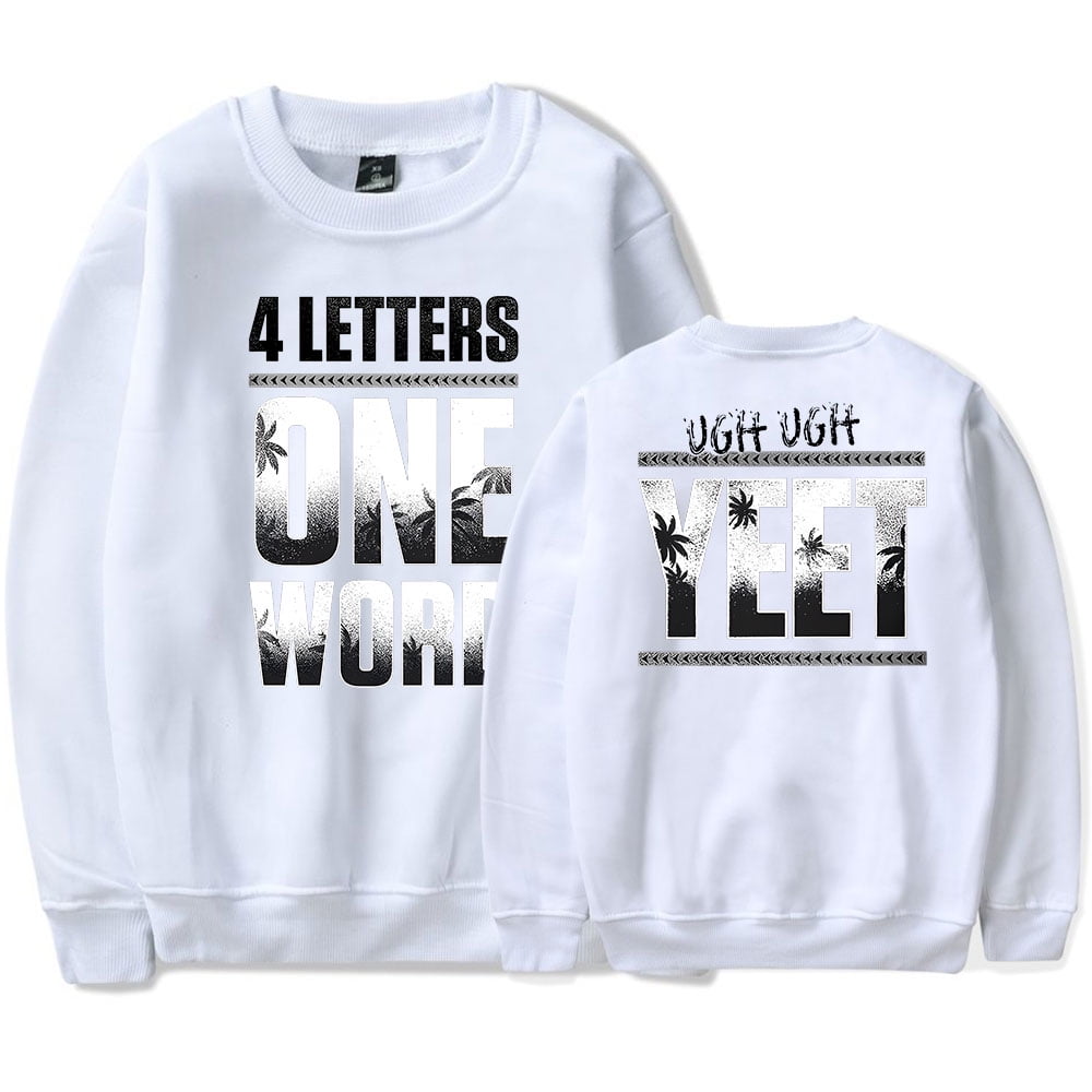 Jey Uso Four Letters One Word Crewneck Sweatshirt Women Men Long Sleeve ...
