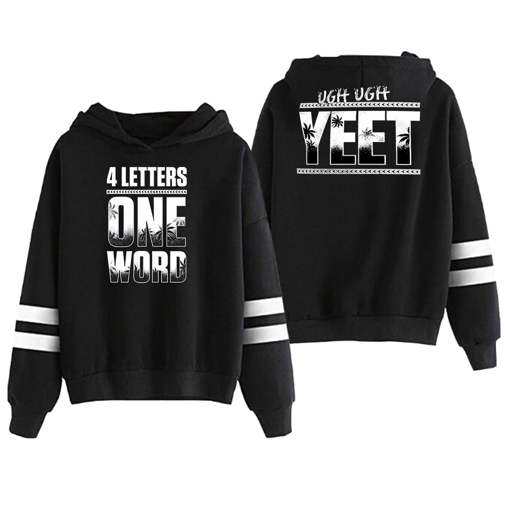Jey Uso Four Letters One Word Hoodie Pocketless Parallel Bars Sleeve ...