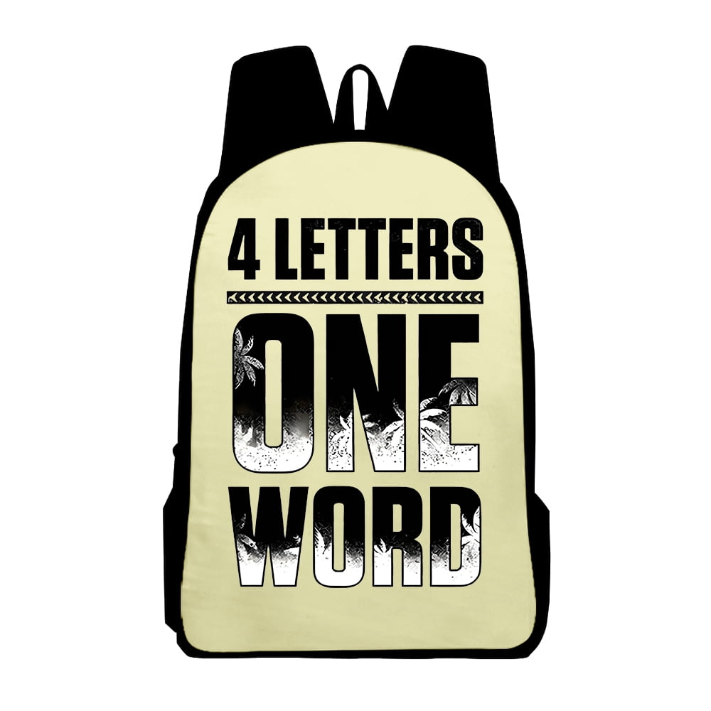Jey Uso Four Letters One Word Yeet Backpack Casual Rucksack Women Men ...