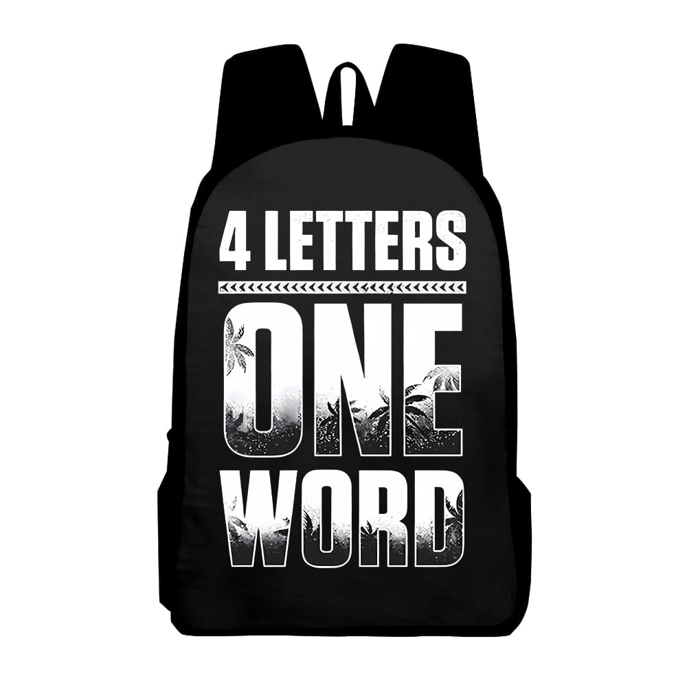 Jey Uso Four Letters One Word Yeet Backpack Casual Rucksack Women Men ...
