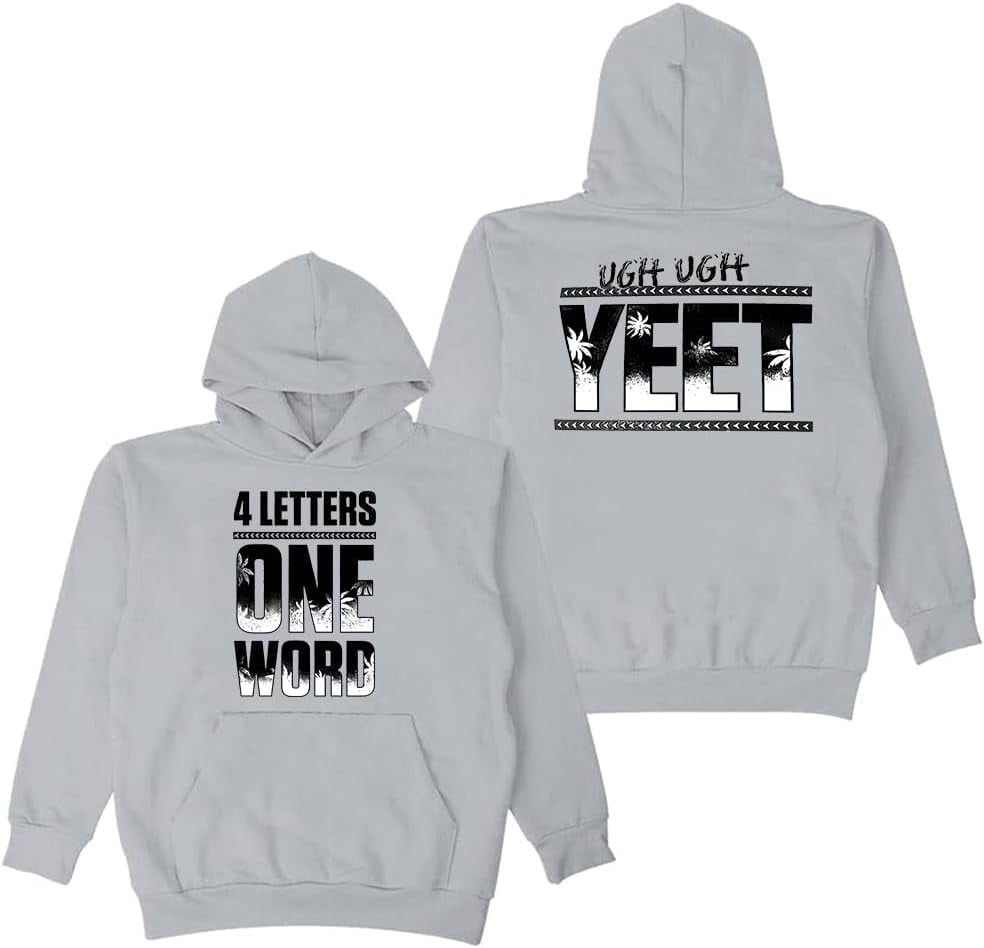 Jey Uso Four Letters One Word Yeet Hoodie 2025 New Logo Long Sleeve ...