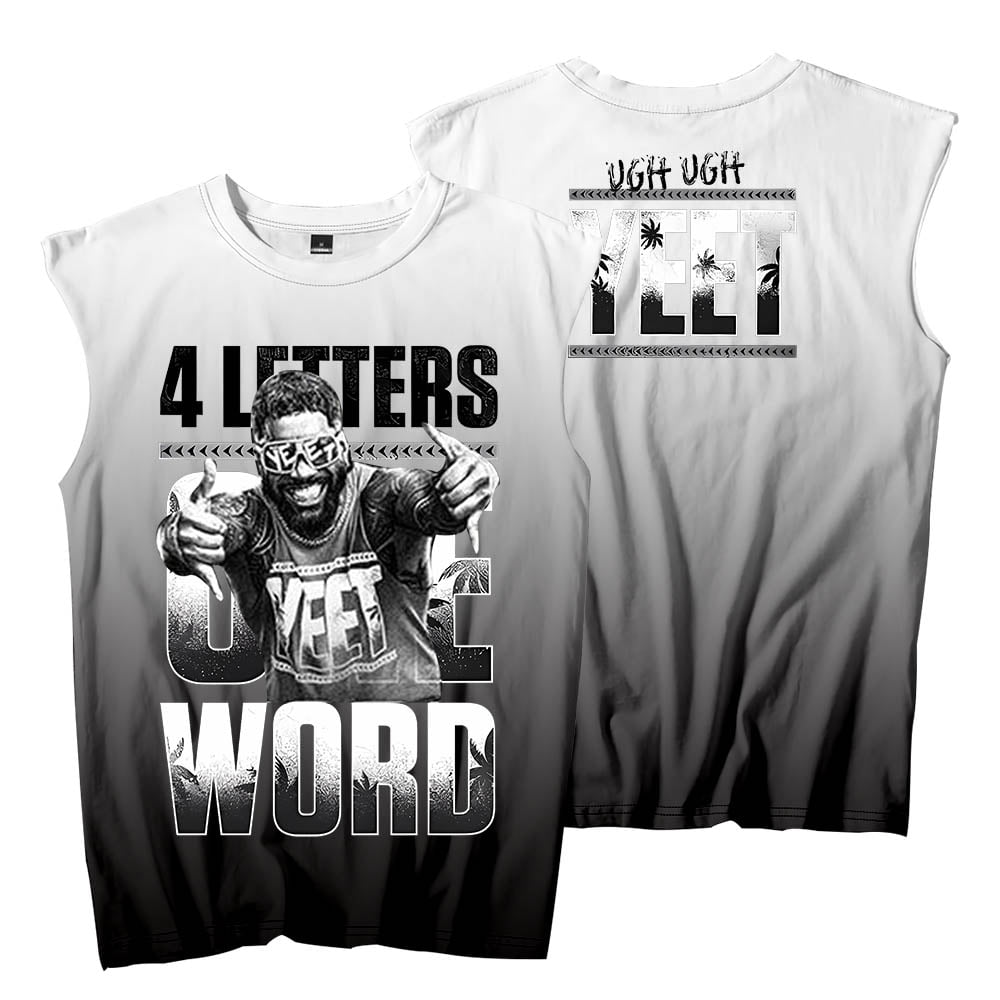 Jey Uso Four Letters One Word Yeet Sleeveless T-Shirts Tank Tops Women ...