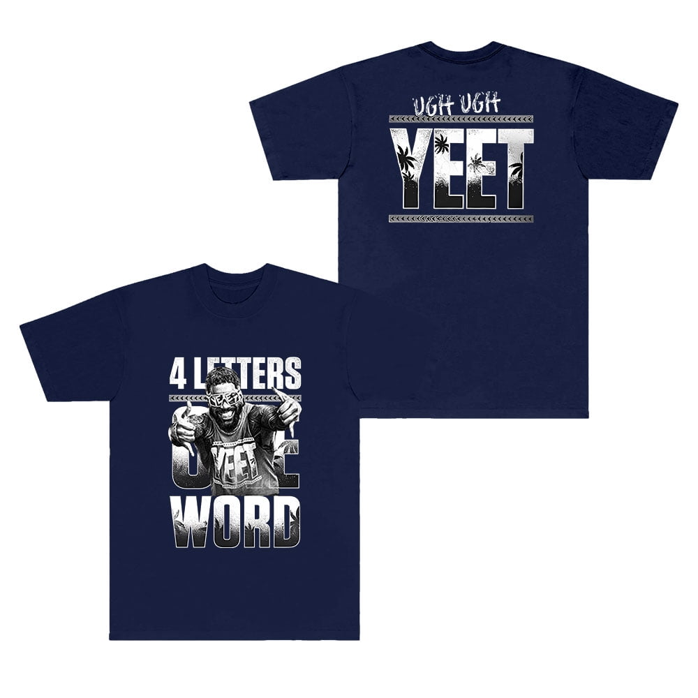 Jey Uso Four Letters One Word Yeet T-Shirts HipHop Streetwear Women Men ...