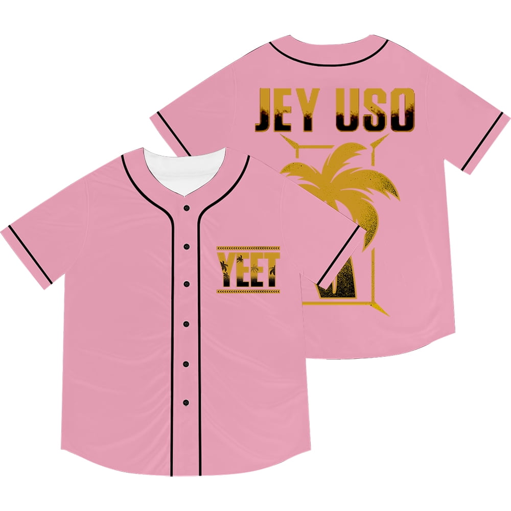 Jey Uso Golden Yeet Logo Merch Baseball Jacket Cosplay Unisex Fashion ...