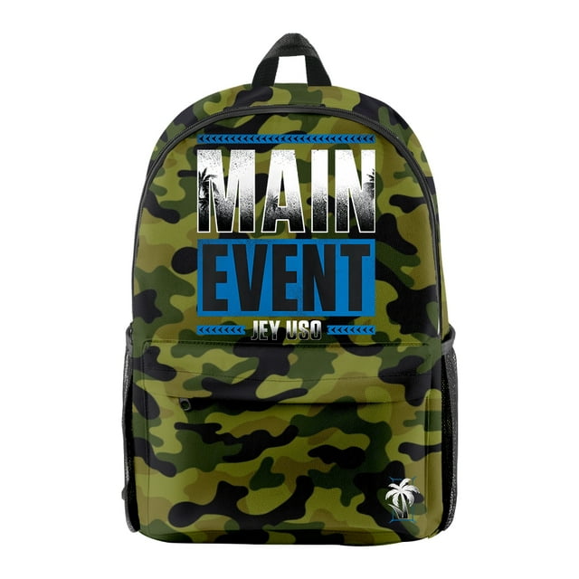 Jey Uso Main Event Backpack Women Men Rucksack Unisex Travel Bag ...