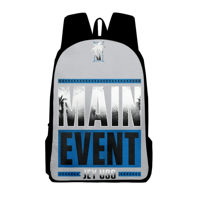 Jey Uso Main Event Merch Backpack Casual Daypack Women Men Rucksack ...