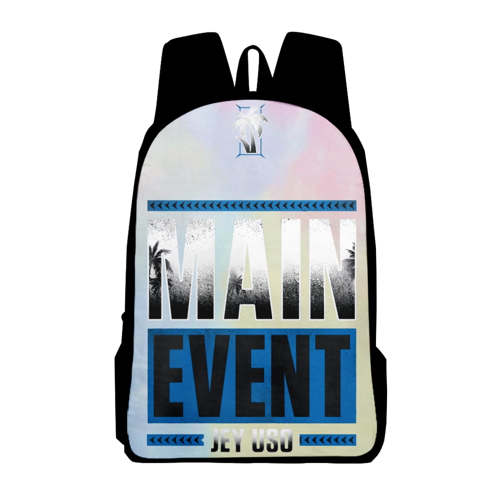 Jey Uso Main Event Merch Backpack Casual Daypack Women Men Rucksack ...