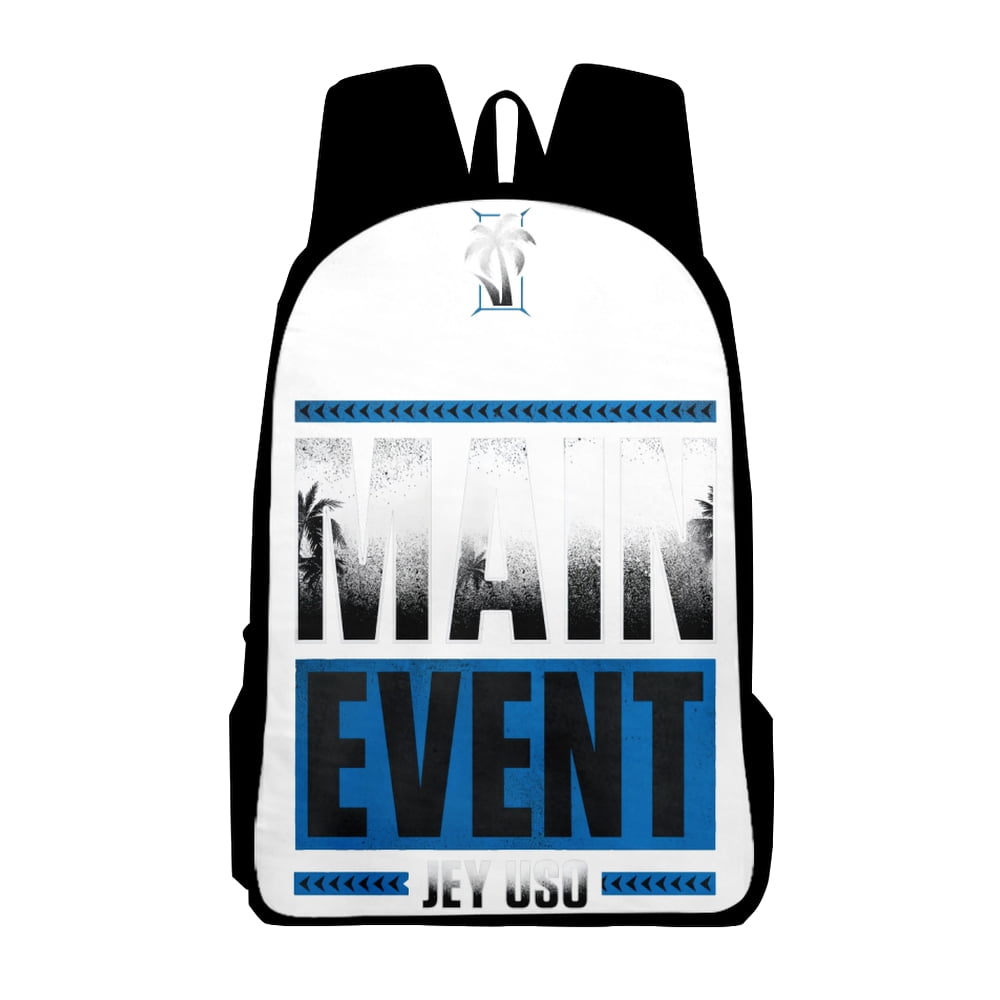 Jey Uso Main Event Merch Backpack Casual Daypack Women Men Rucksack ...