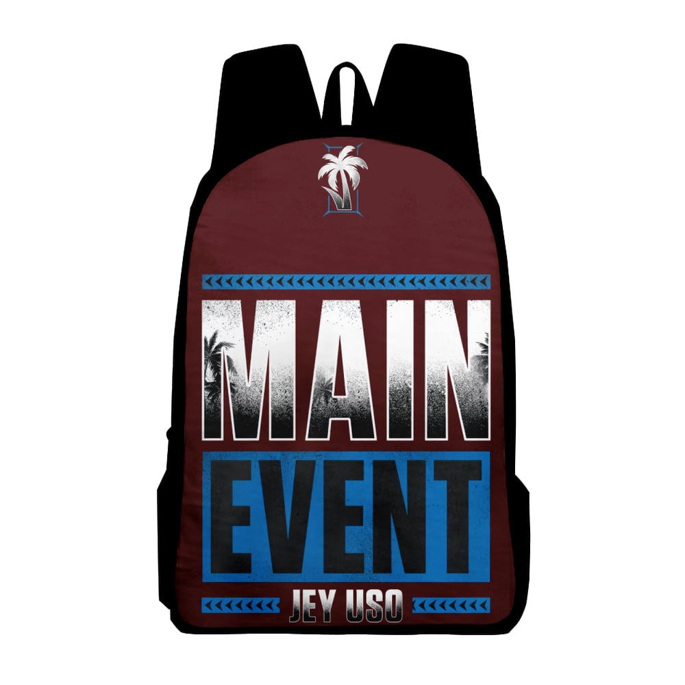 Jey Uso Main Event Merch Backpack Casual Daypack Women Men Rucksack ...
