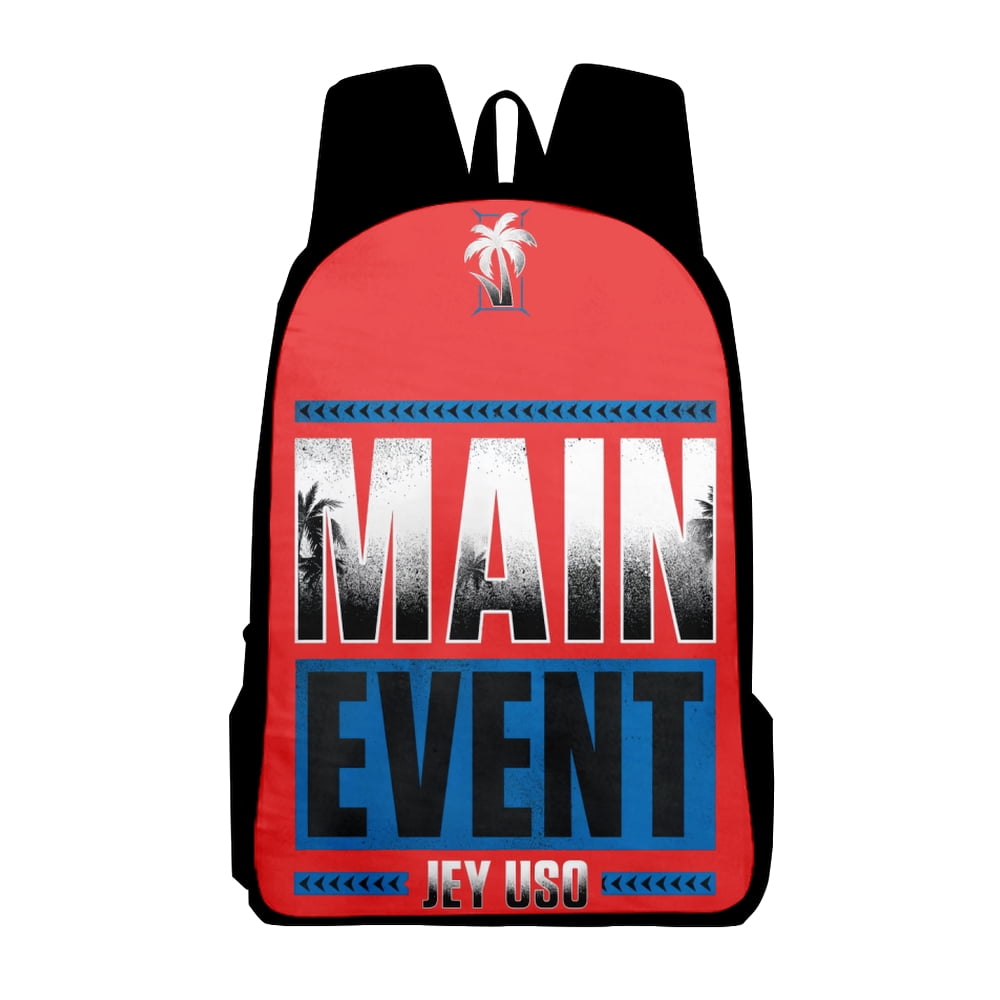Jey Uso Main Event Merch Backpack Casual Daypack Women Men Rucksack ...