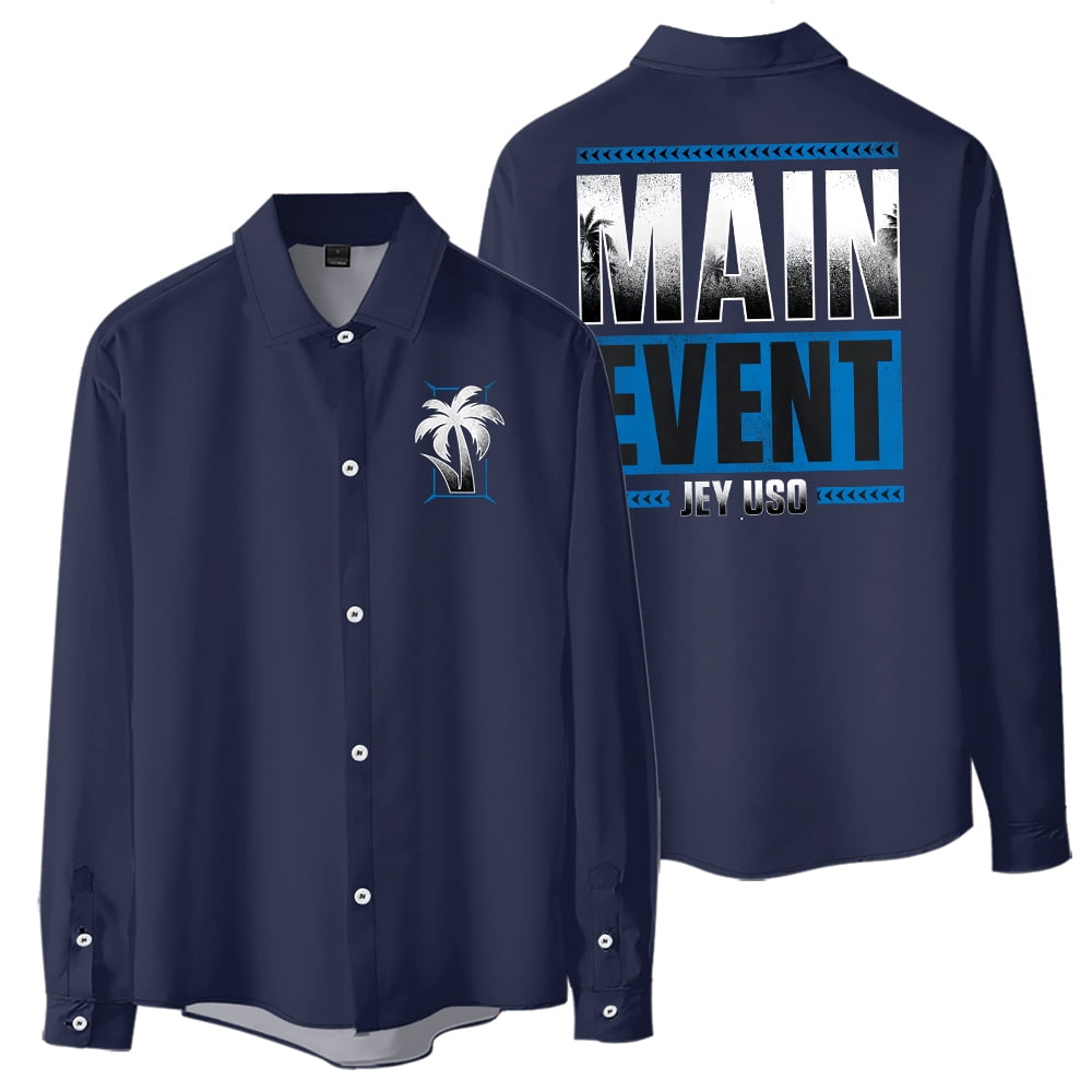 Jey Uso Main Event Women Blouse Men's Shirts Long Sleeve Casual T-shirt ...