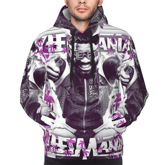 Jey Uso Men’s Hooded Sweatshirt, Soft Stretch Hoodie with Kangaroo ...