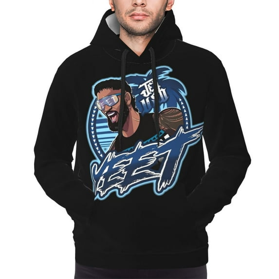 Jey Uso Men’s Hooded Sweatshirt, Soft Stretch Hoodie with Kangaroo ...