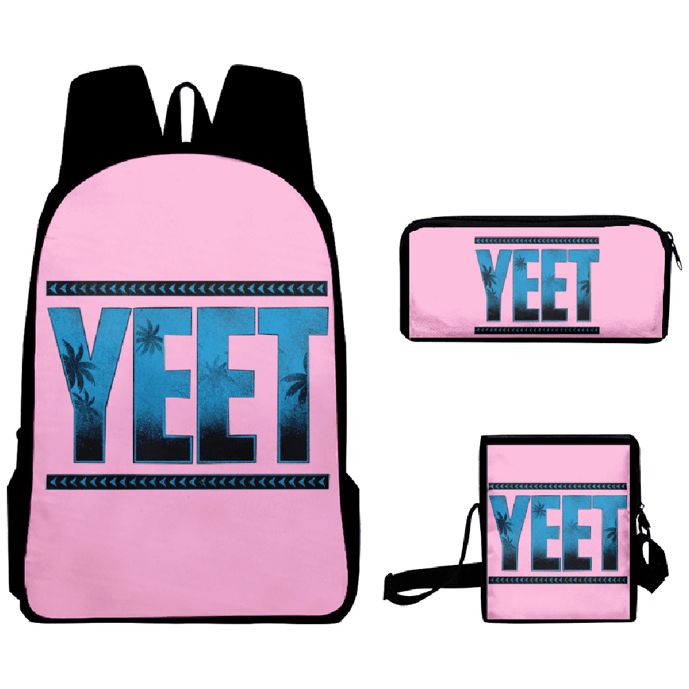 Jey Uso Yeet Backpacks 3 Piece Sets Fashion Crossbody Bag Hip Hop ...
