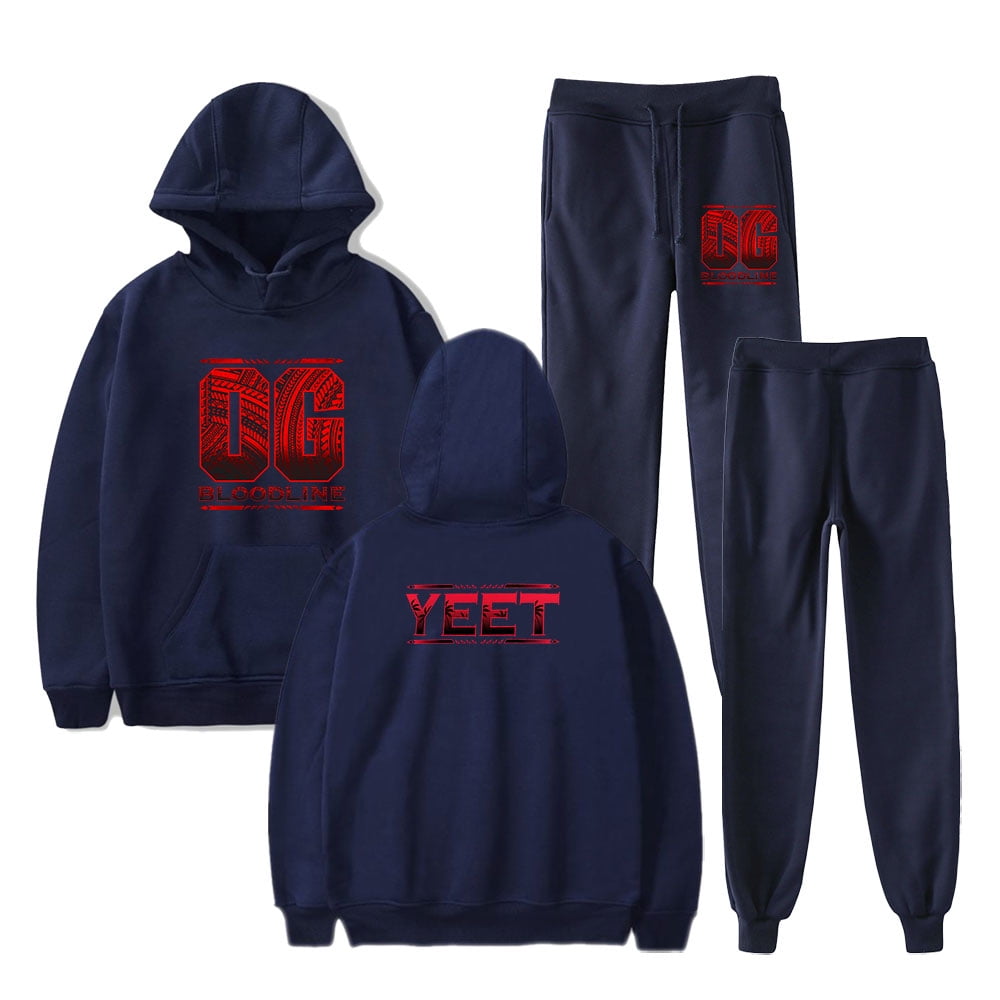 Jey Uso Yeet Bloodline Logo Merch Hoodies Jogger Pants Set Cosplay ...