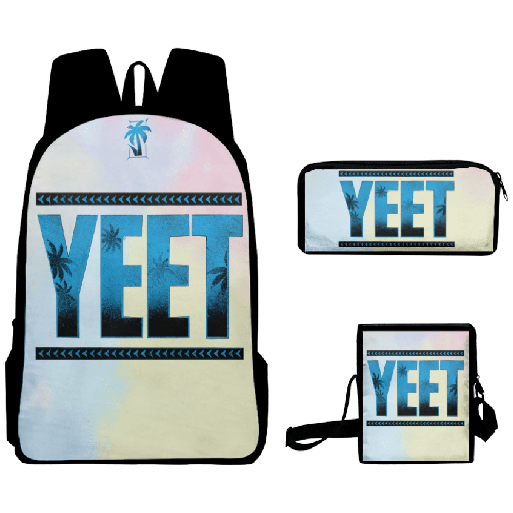 Jey Uso Yeet Merch Backpack 3 Piece Set Rucksack Shoulder Bag Women Men ...