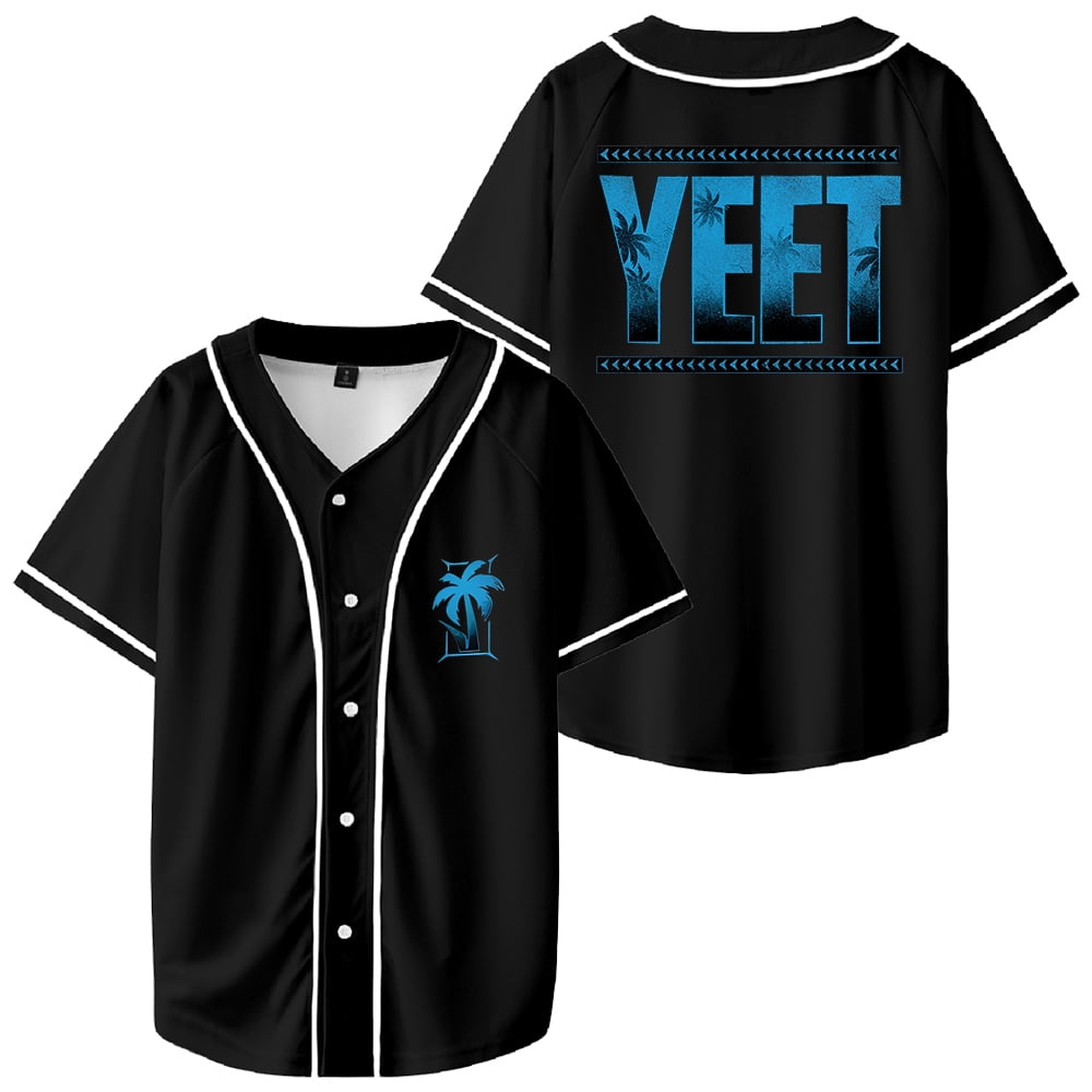 Jey Uso Yeet Merch Jersey Baseball Jacket V-Neck Short Sleeve ...