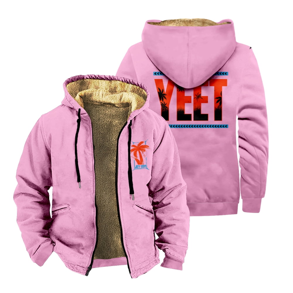 Jey Uso Yeet Zipper Jacket Long Sleeve Winter Parka Women Men Casual ...
