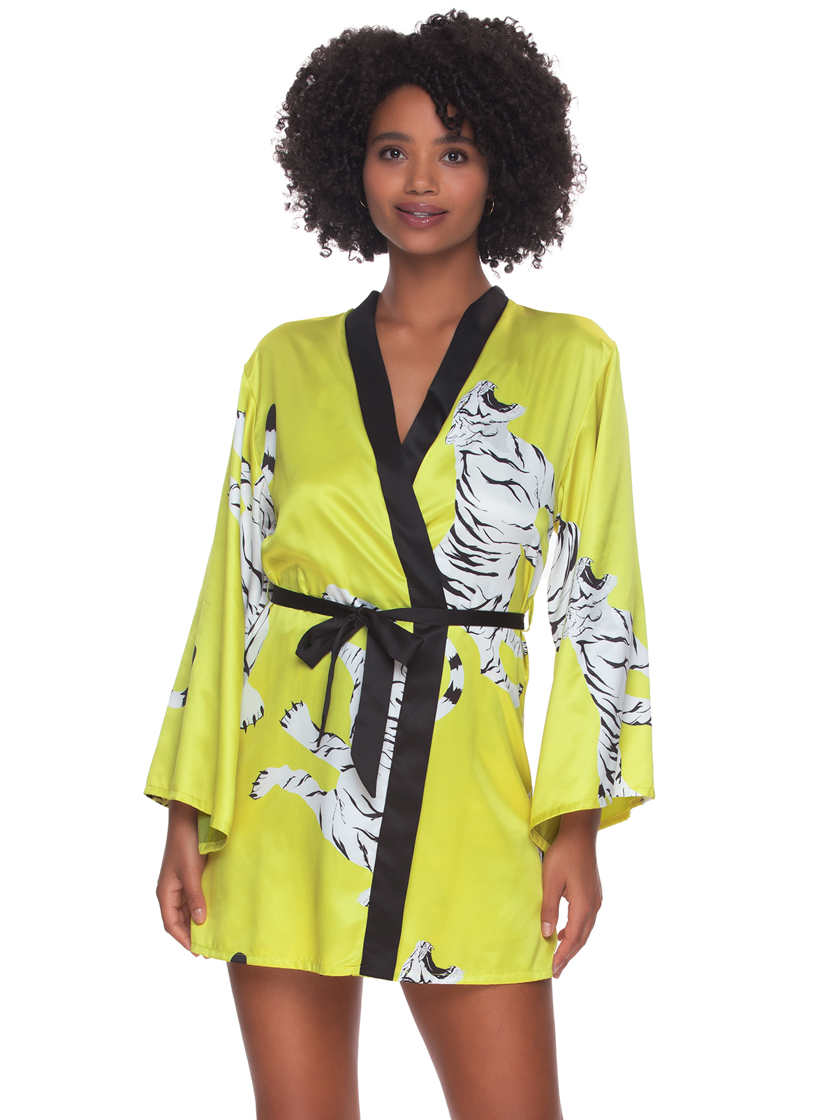 Jezebel Womens Adrienne Printed Chemise, Tiger Print, Large-X-Large ...