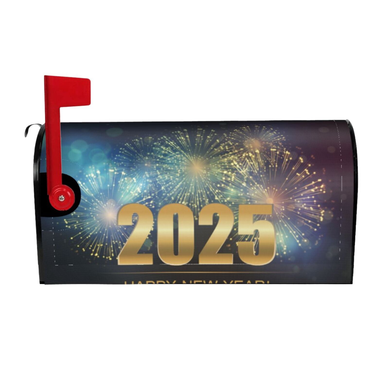 Jgfou 2025 New Year 5 Mailbox Covers Magnetic Mailbox Wraps Post Letter ...