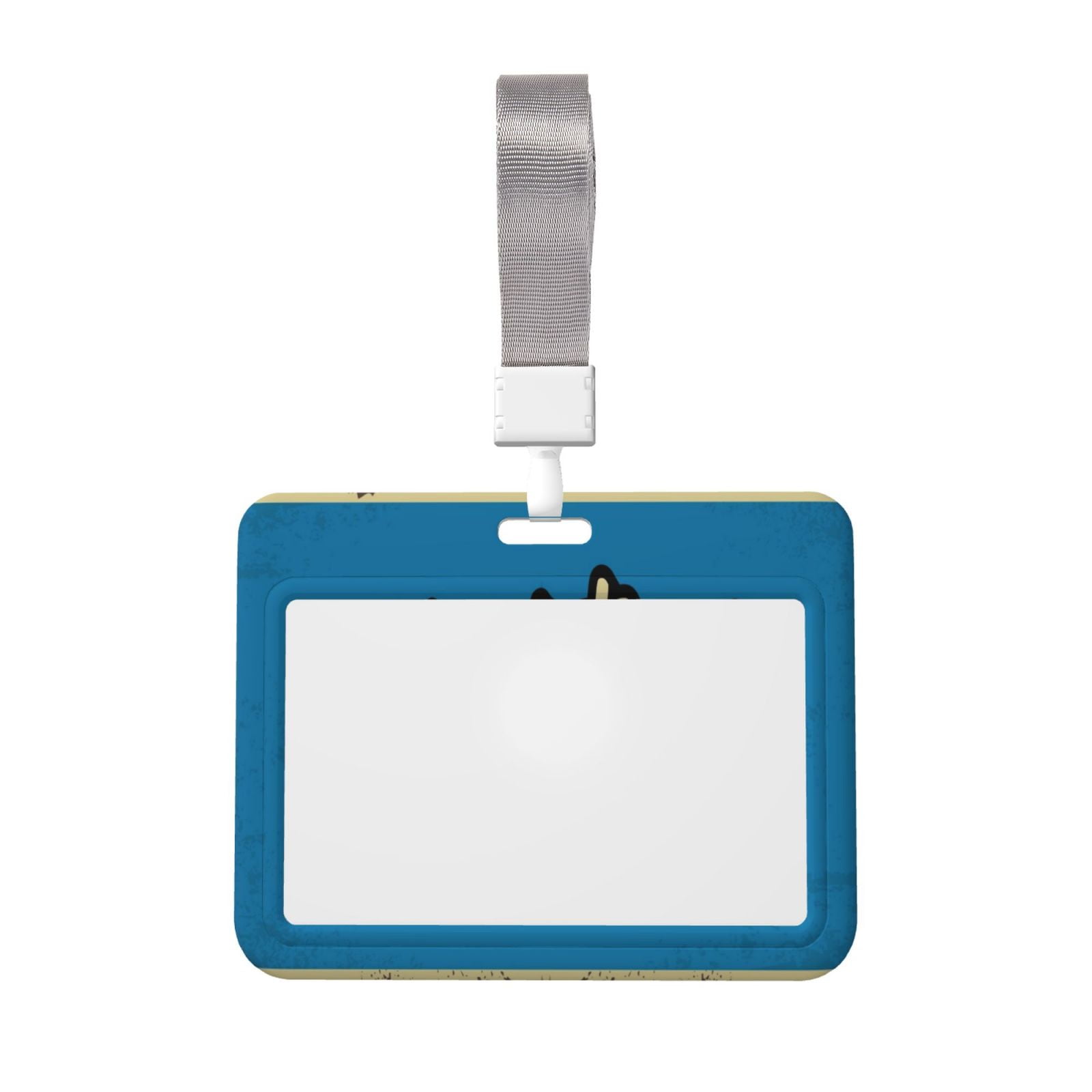 Jgfou Adventure Awaits Print Double-Sided ID Badge Holder, Horizontal ...