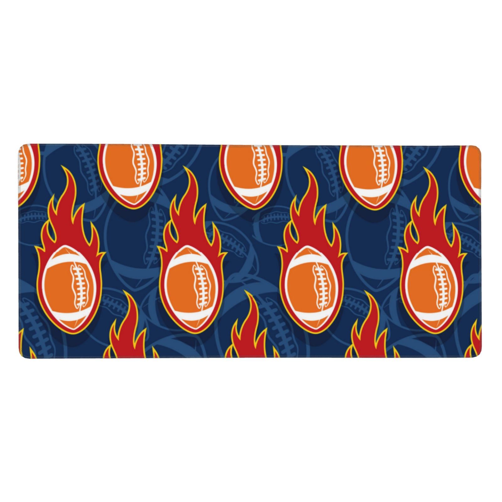 Jgfou American Football and Fire Flames Pattern 16x35.5in in Large ...