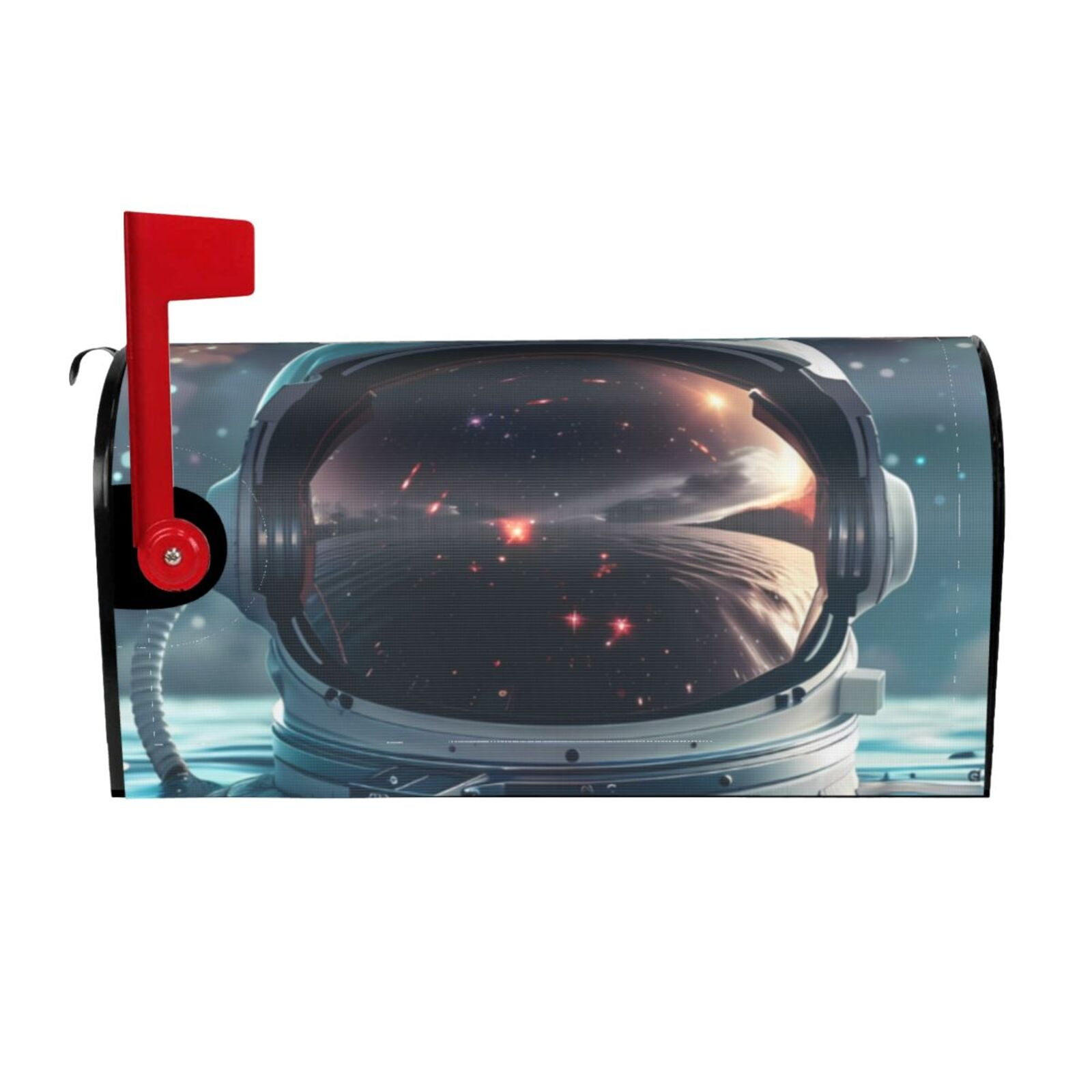 Jgfou Astronaut Helmet Reflections Mailbox Covers Magnetic 25.5x21 in ...