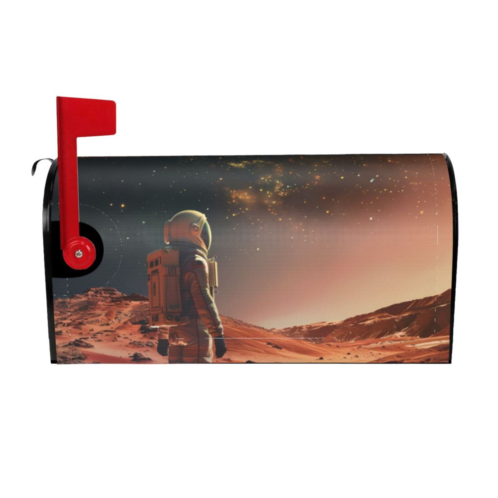 Jgfou Astronaut On Mars A Mailbox Covers Magnetic 21x18 in Mailbox ...