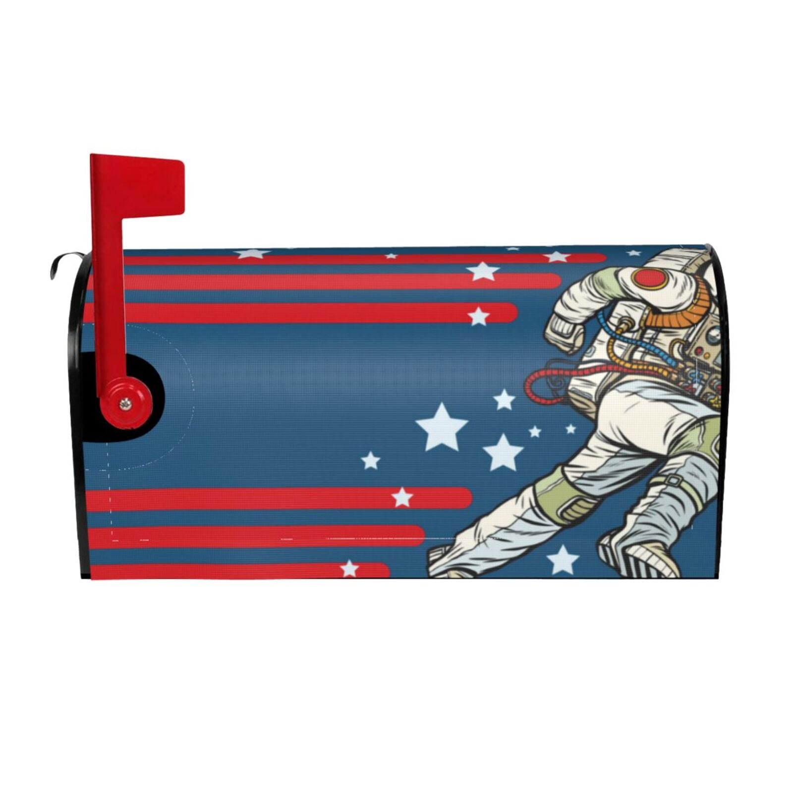 Jgfou Astronaut Runs Forward Mailbox Covers Magnetic 21x18 in Mailbox ...