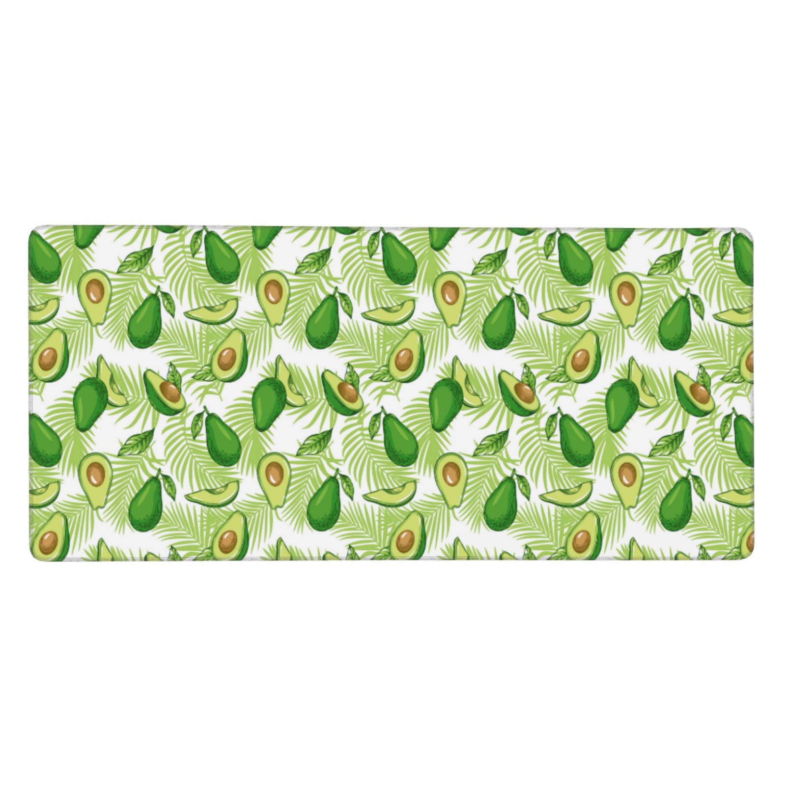 Jgfou Avocado And Tropical Palm Leaves Pattern 16x35.5in in Large ...