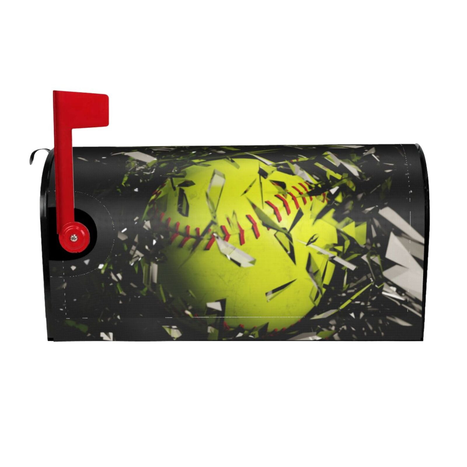 Jgfou Ball Mailbox Covers Magnetic 21x18 in Mailbox Wraps Post Letter ...