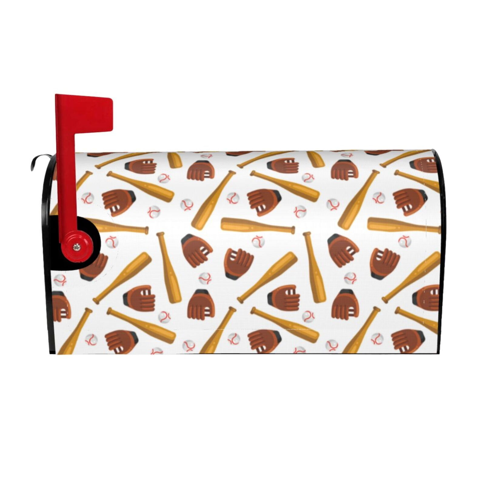 Jgfou Baseball Sport Mailbox Covers Magnetic 25.5x21 in Mailbox Wraps ...