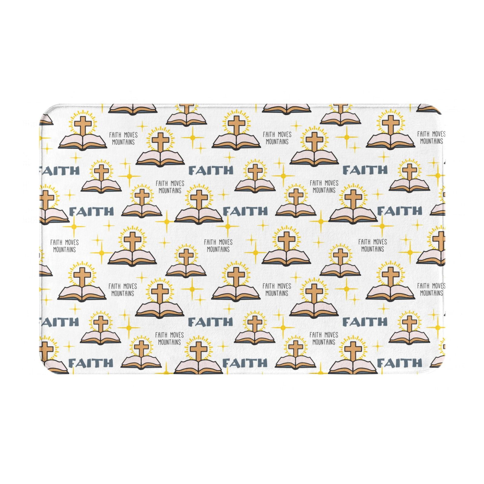 Jgfou Bible Pattern Door-Mats Non-Slip Front Door Mat for Indoor ...