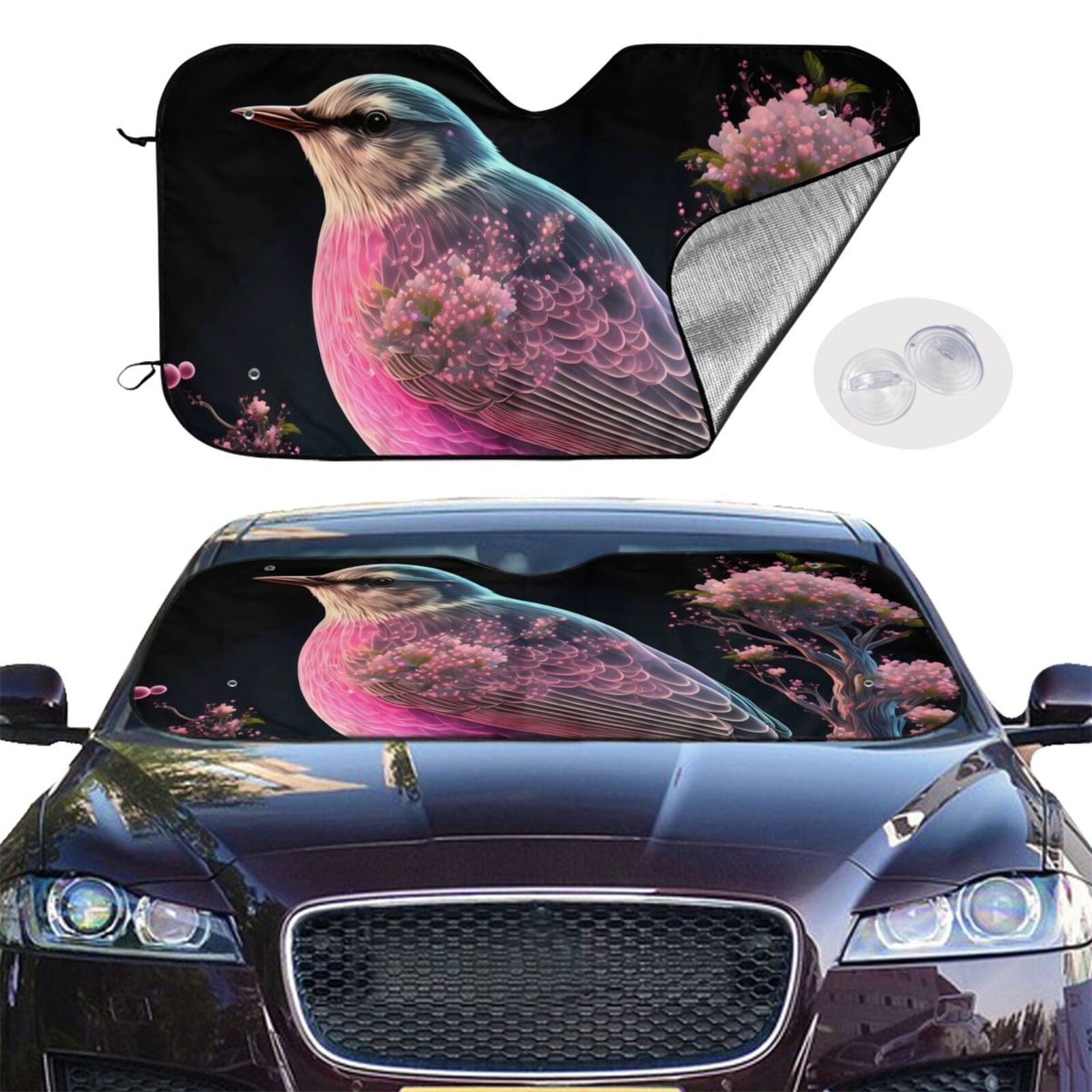 Jgfou Bird 2 Windshield Sun Shades,Car Sun Shade for Front Window for ...
