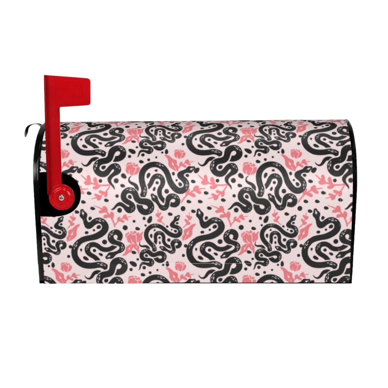 Jgfou Black Snake Mailbox Covers Magnetic Mailbox Wraps Post Letter Box ...
