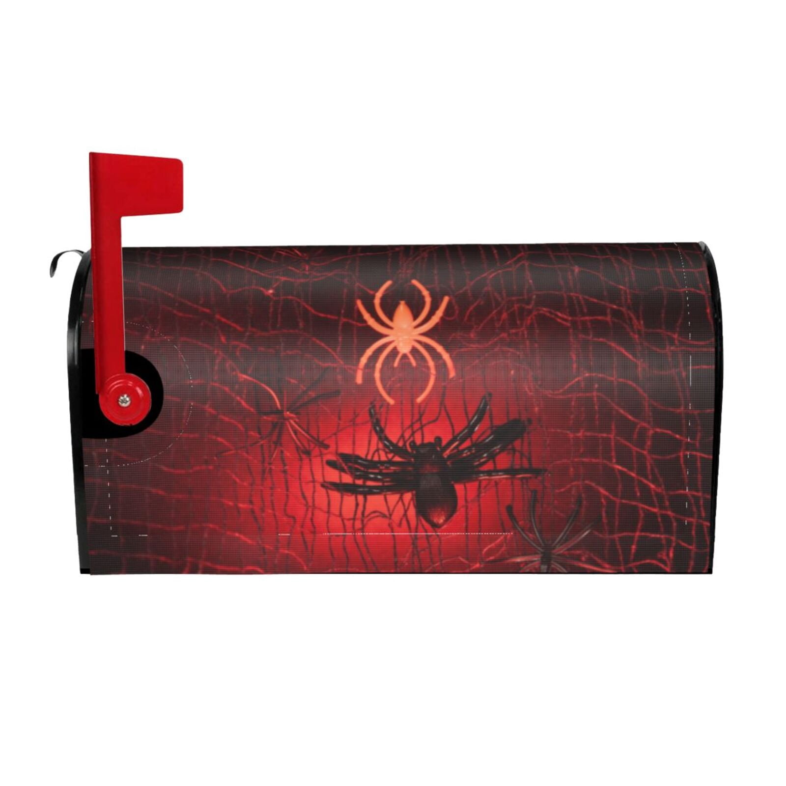 Jgfou Black Spider Web With Spiders Mailbox Covers Magnetic 25.5x21 in ...