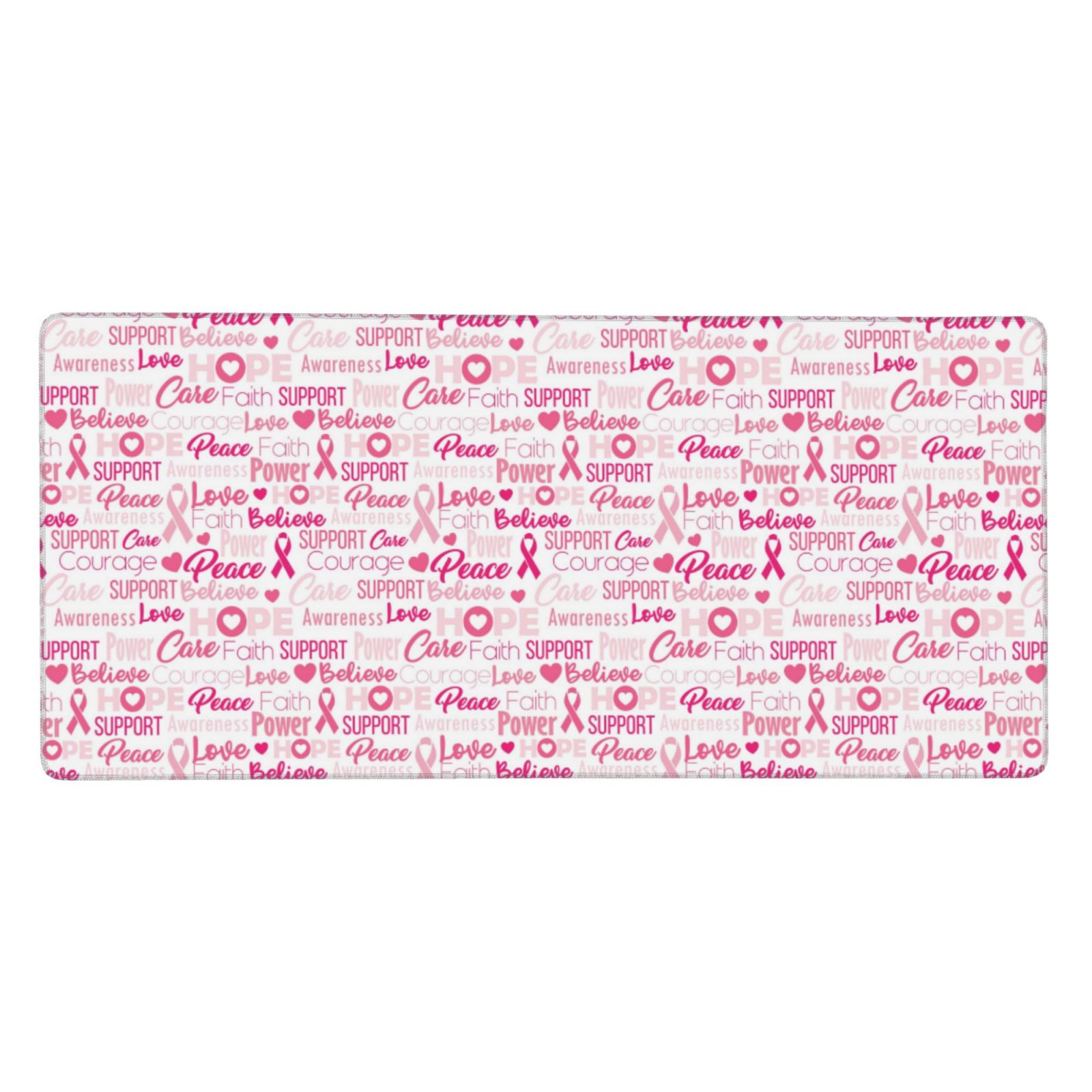 Jgfou Breast Cancer Ribbons Awareness Pattern 16x35.5in in Large Gaming ...