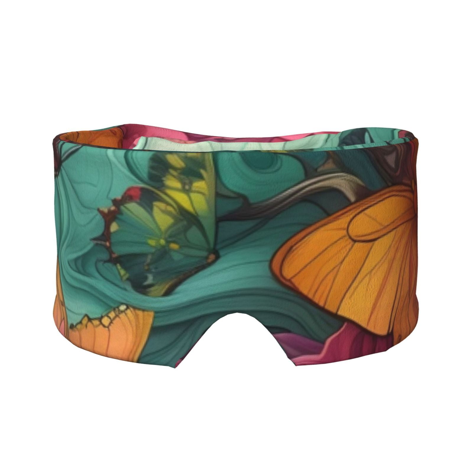 Jgfou Butterfly Flower Cascade Print Sleep Mask for Men Women,Sleep Eye ...