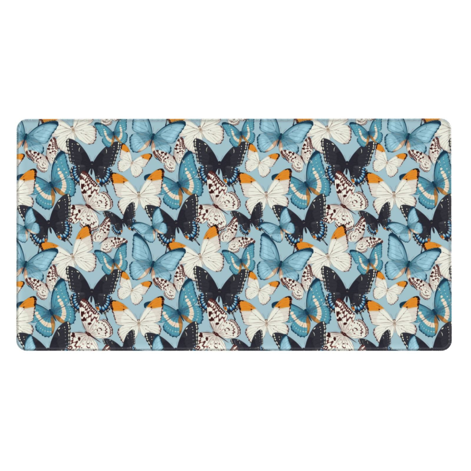 Jgfou Butterflys Style Large Gaming Mouse Pad Desk Mat Long Non-Slip ...