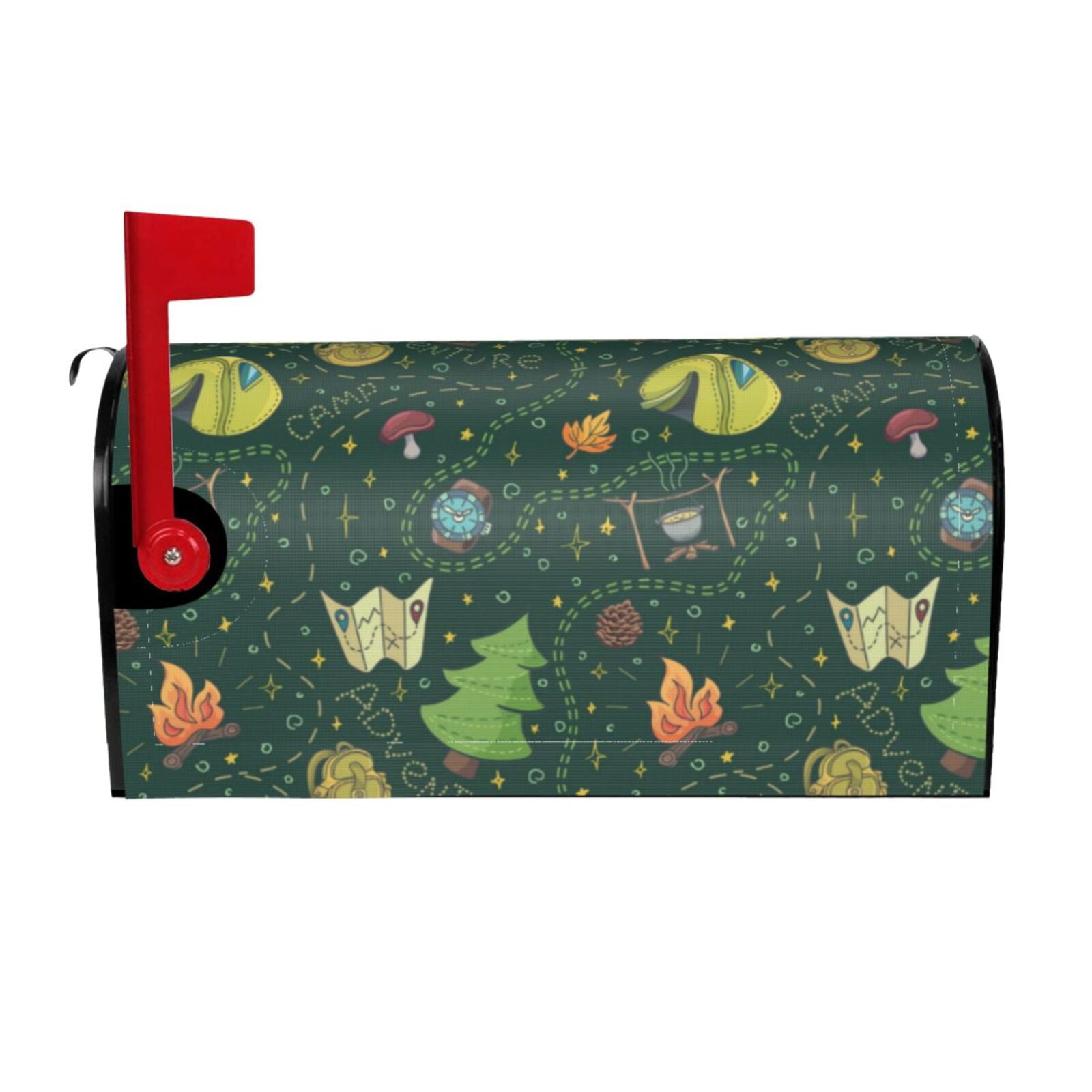 Jgfou Camp In The Forest Mailbox Covers Magnetic Mailbox Wraps Post ...